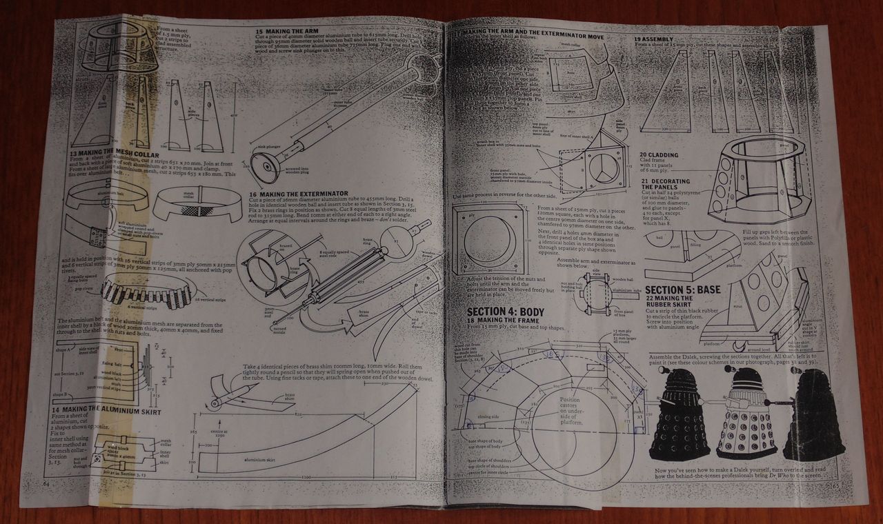 BeebMaster's Doctor Who Pages - Dalek Plans